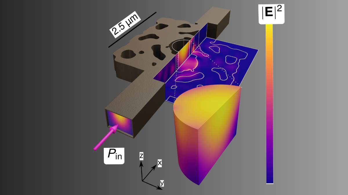 Researchers harness light to trap nanoparticles on a chip